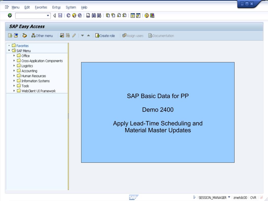 青蛙SAP分享 Froggy's SAP sharing: Apply Lead-Time Scheduling and Material ...