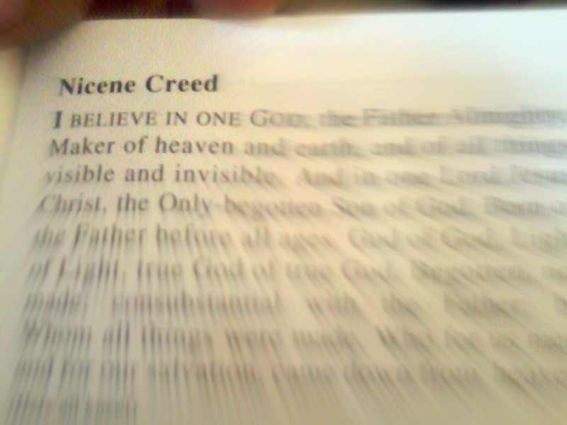 In this tapestry of life: Of Latin incantations and the Nicene Creed