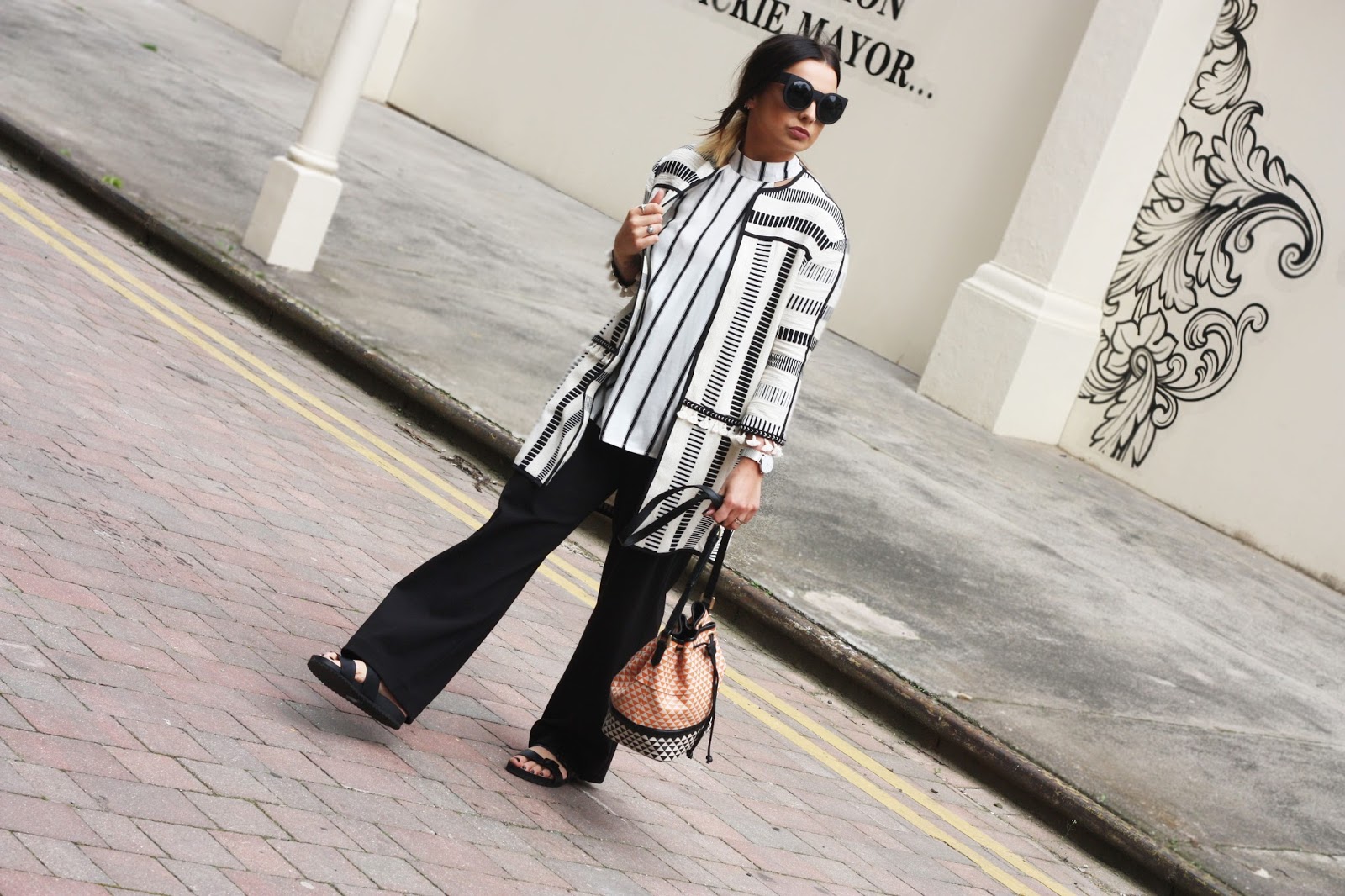 HOW TO WEAR RIVERISLAND TRIBAL TASSEL JACKET | UK WOMEN'S FASHION ...