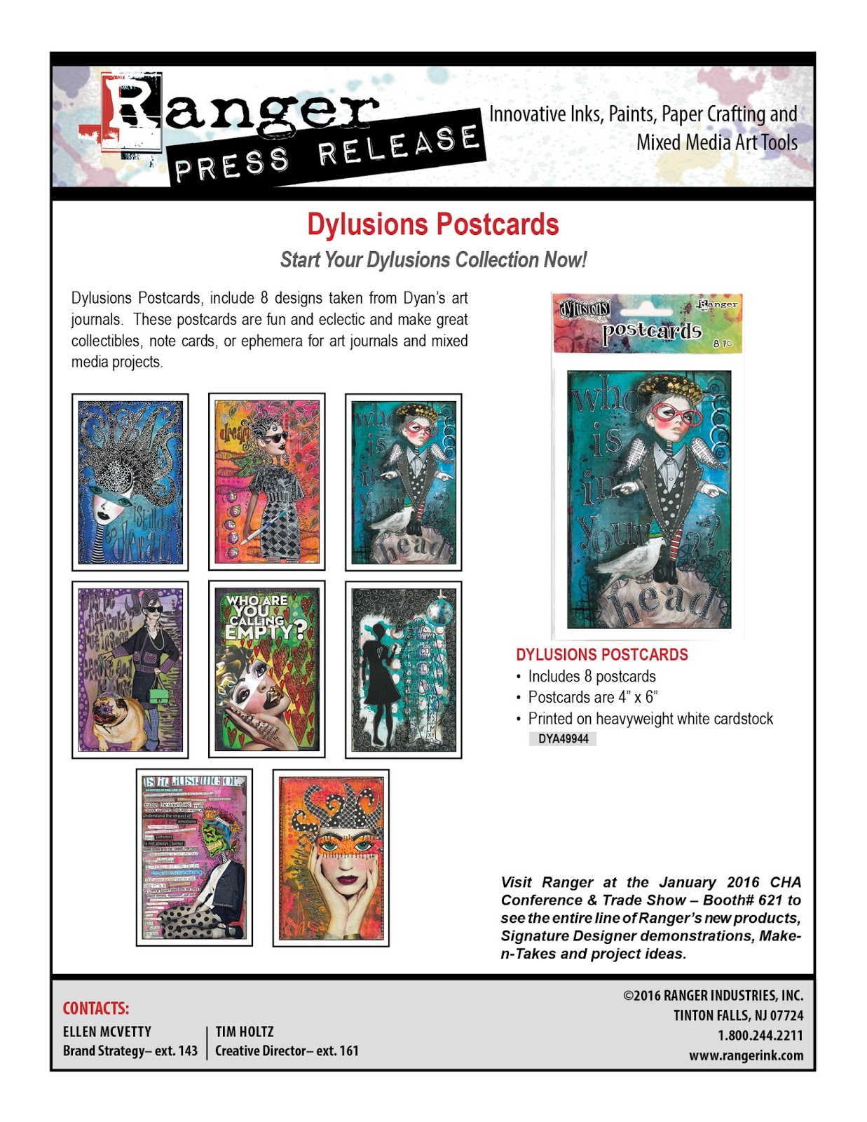 Dylan's Blog: Yayyyyy New Dylusions release...goodies galore