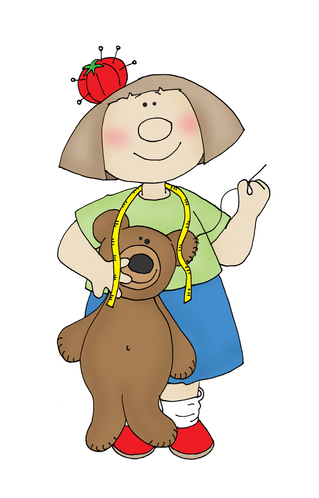 Free Dearie Dolls Digi Stamps: Sew Sweet Susie