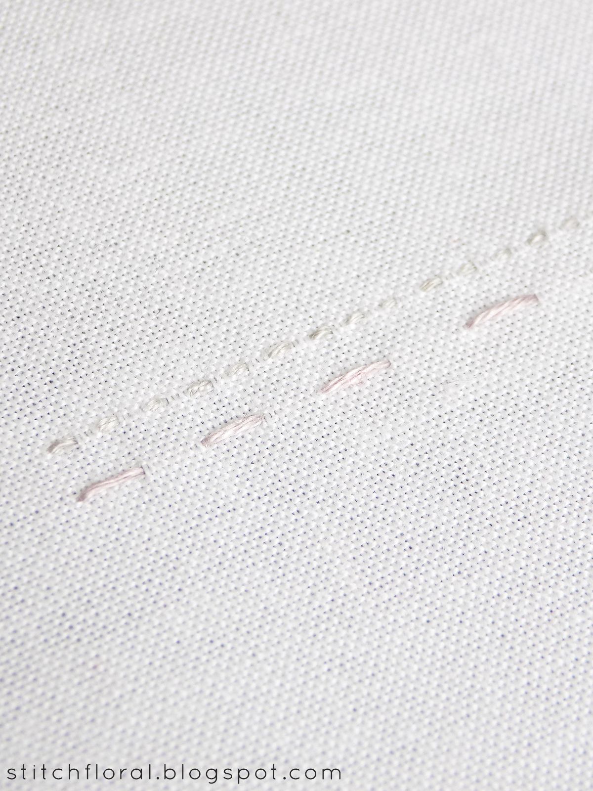 Line stitches and their variations: sampler - Stitch Floral