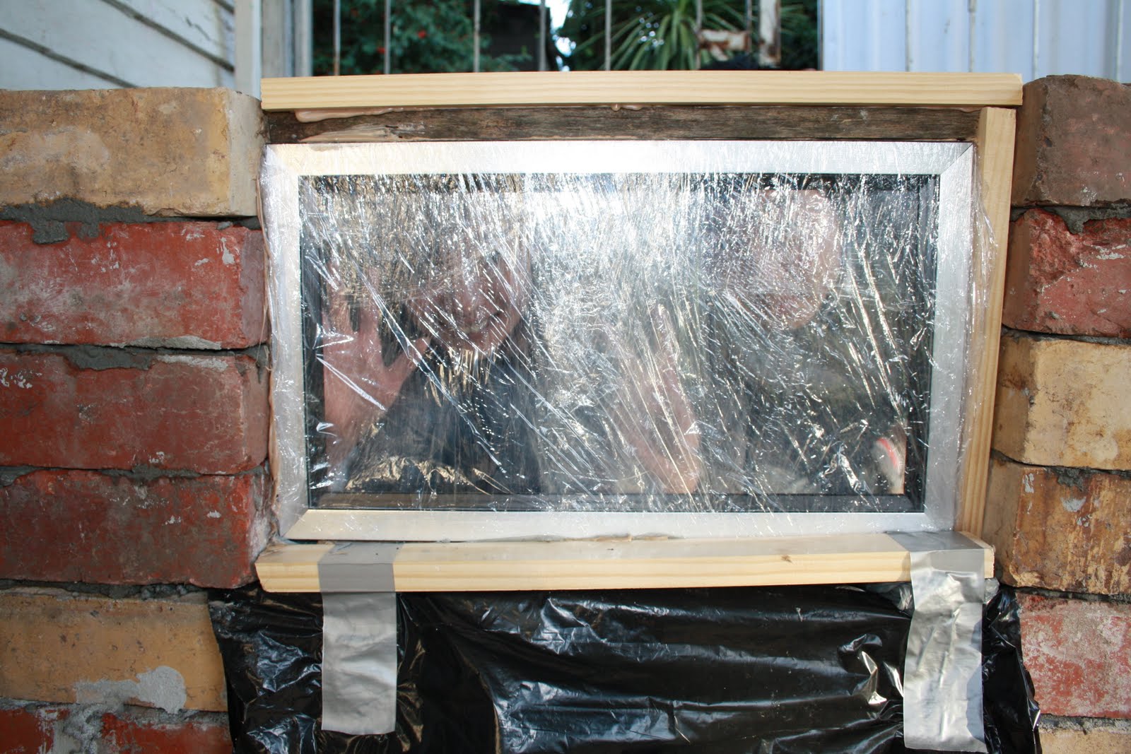 Reverse Brick Veneer Construction