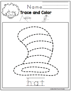 Read Across America Tracing ~ Preschool Printables
