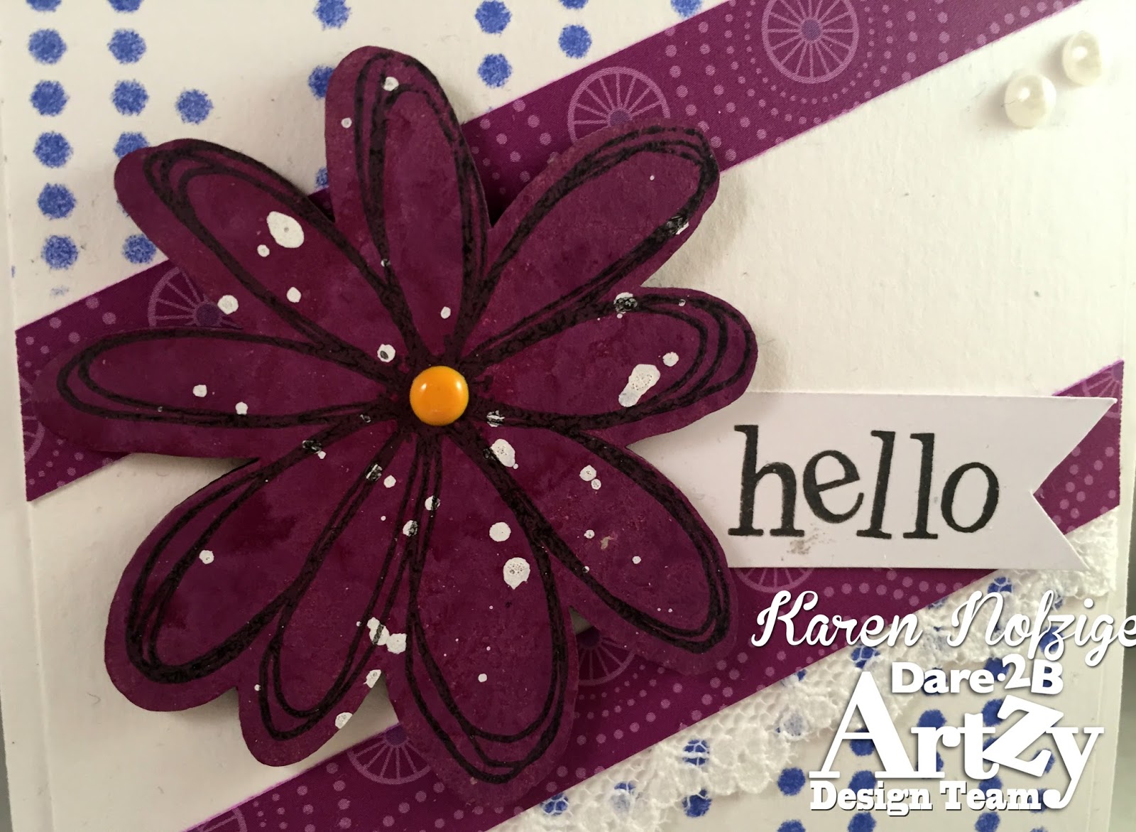 Craftily Yours: Mixed Media Hello - Artzy Style