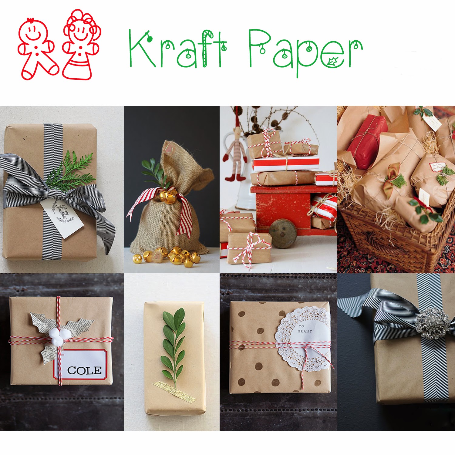 Forest and Flourish: Gift Wrapping Inspiration: Kraft Paper