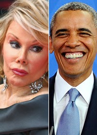 Joan Rivers diz que Barack Obama é gay e que Michelle é transexual ...