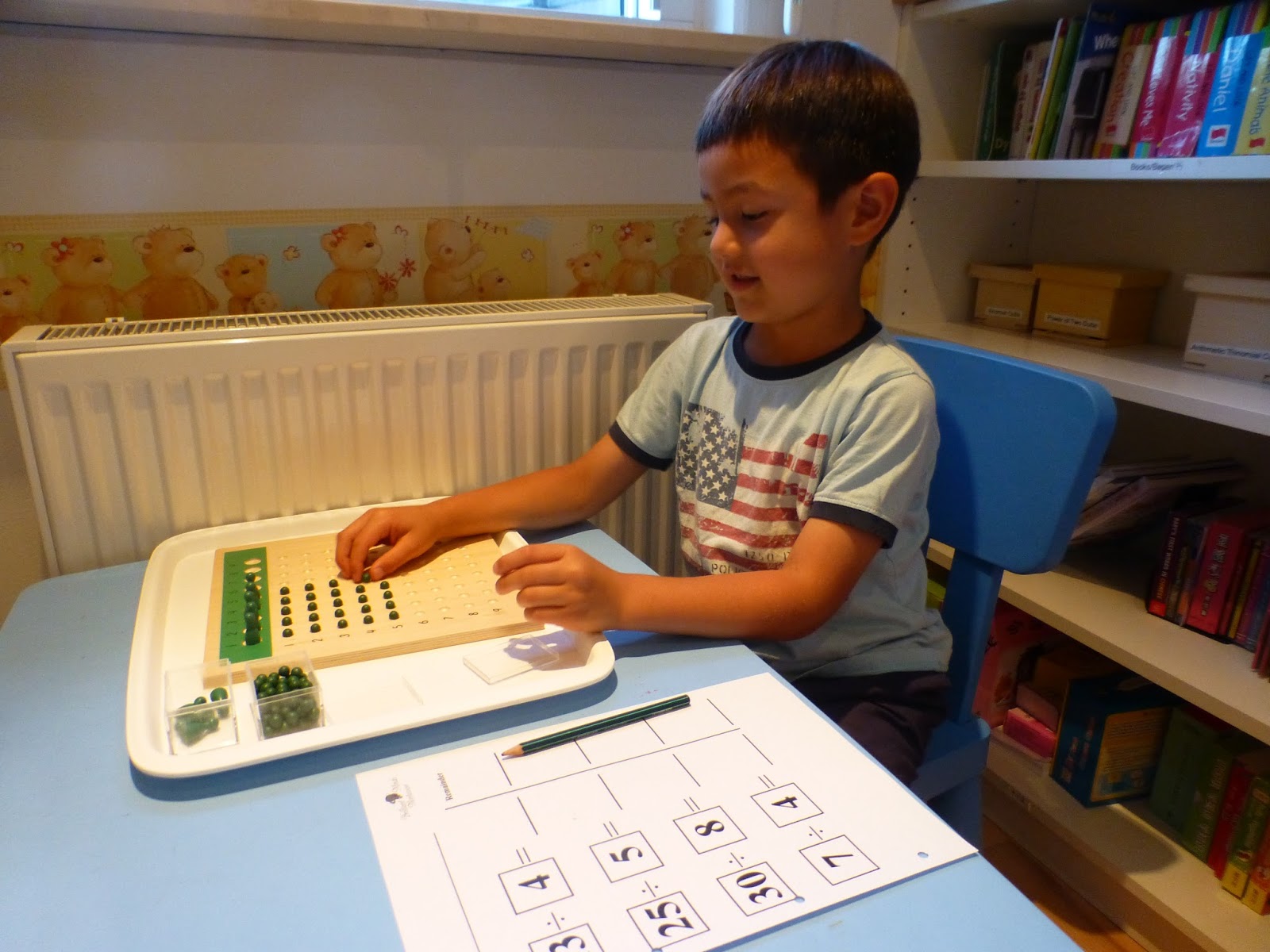 Family FECS: Montessori Activity: Division Board - Static Division ...