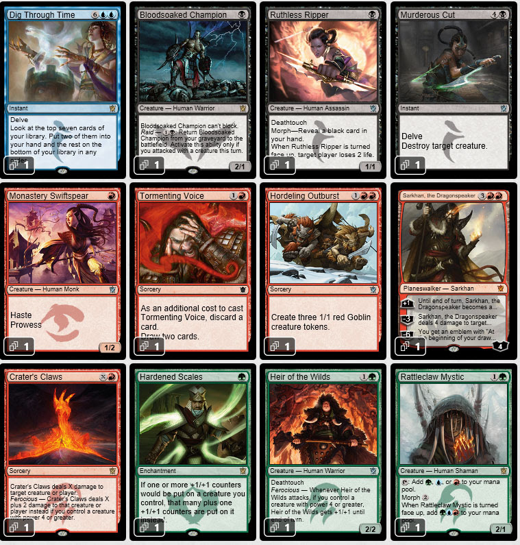 Magic the Gathering Adventures: The New Era Cube: Khans of Tarkir Block ...