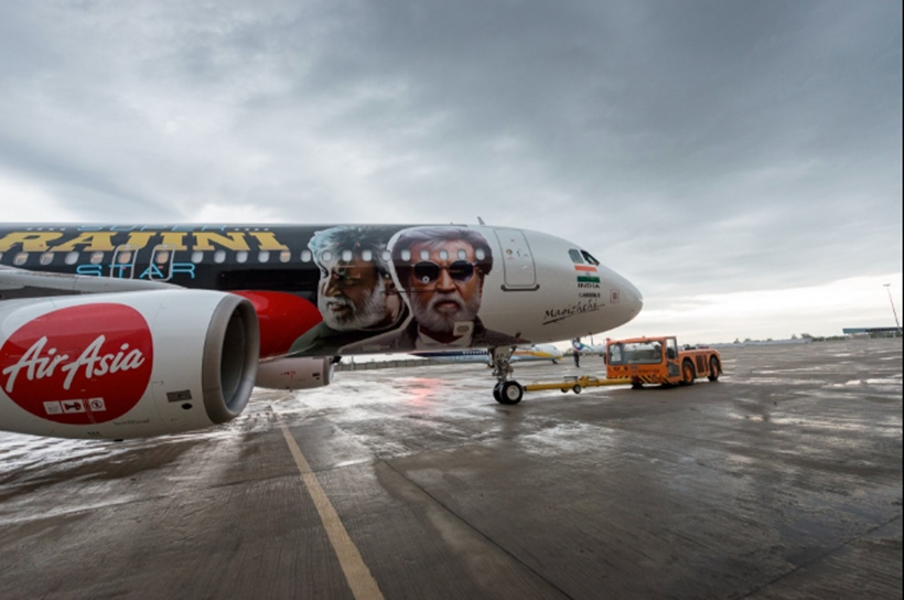 superstar rajinikanth kabalis special plane air asia | Smiley World
