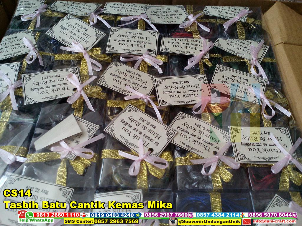 Tasbih Batu Cantik Kemas Mika | Souvenir Pernikahan
