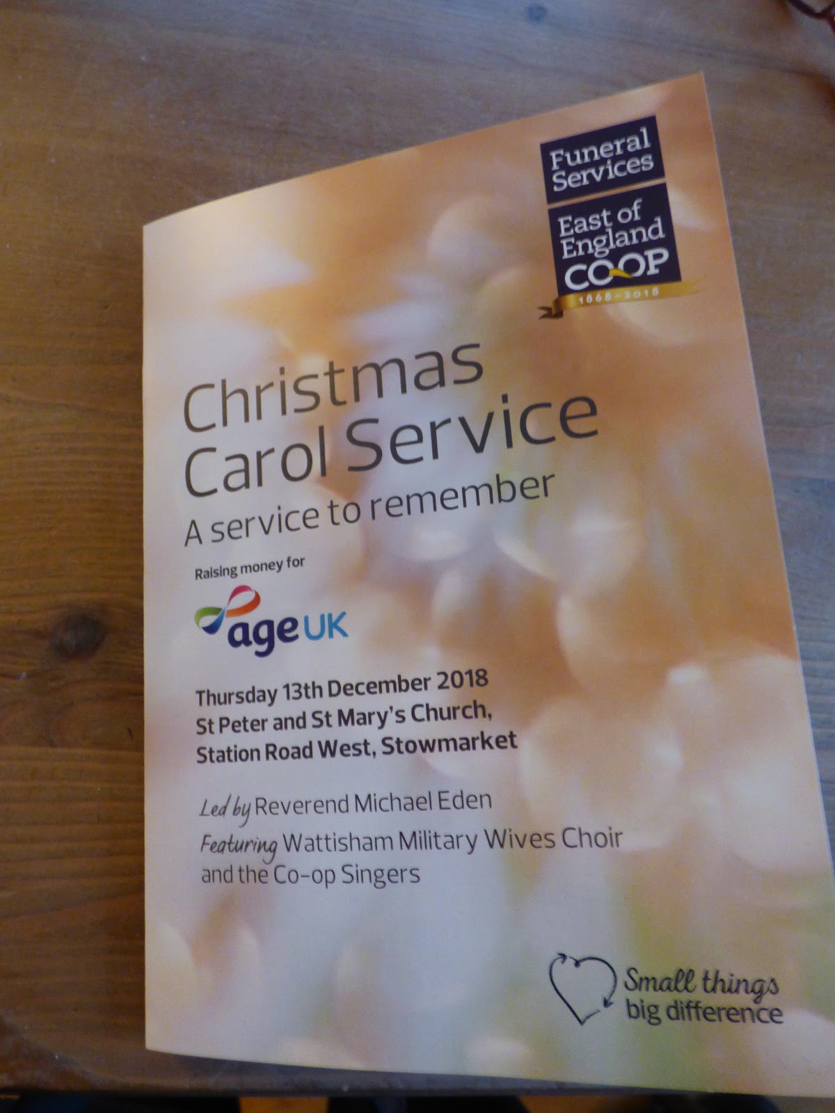 My Quiet Life in Suffolk: December 16th and the Special Carol Service