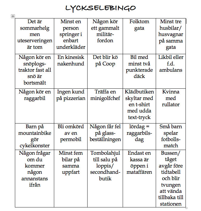 Bingo i Lycksele