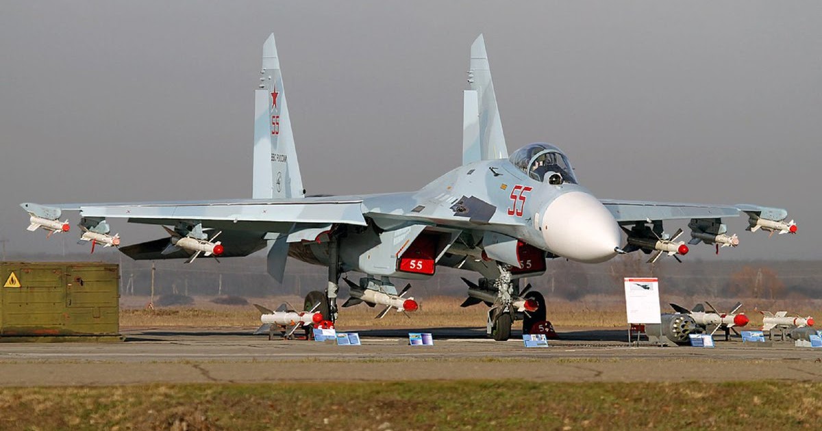 Asian Defence News: Su-27SM3 with 4 R-73 and 6 R-27 A2A