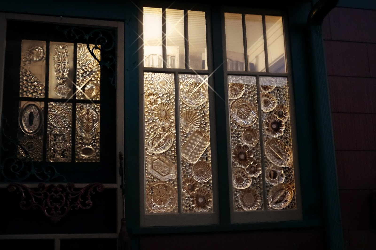 Suzy Homefaker: Recycled Glass Windows {crystal privacy}