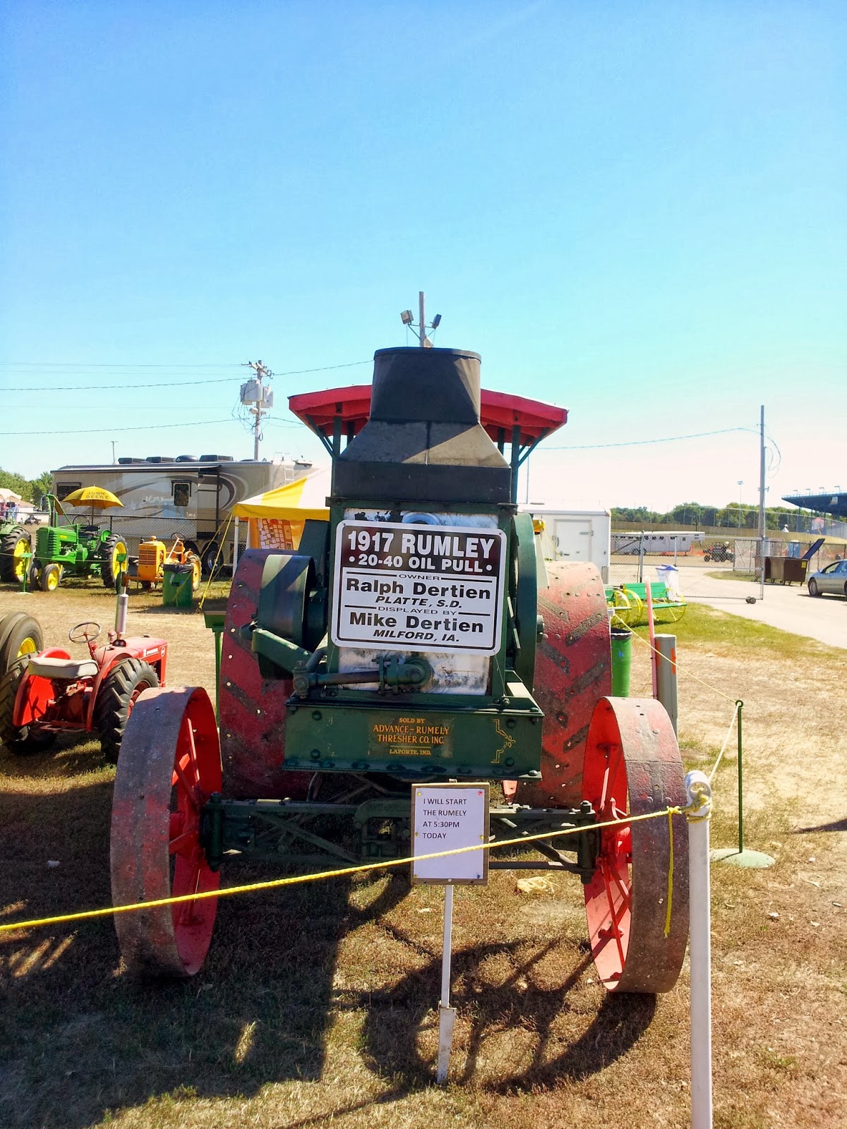 History and Culture by Bicycle: Clay County Fair: Vintage Tractors ...