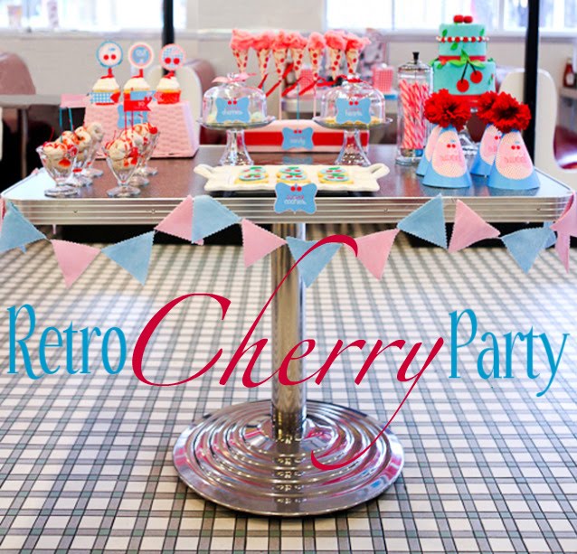 Kara's Party Ideas Retro Cherry Birthday Party | Kara's Party Ideas