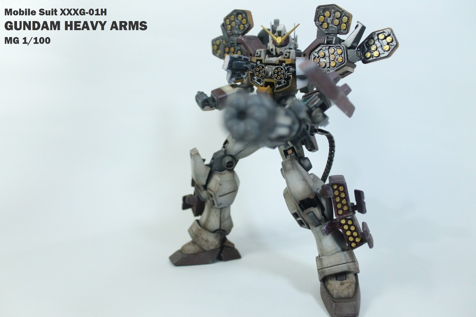 Painted Build: MG 1/100 Gundam Heavyarms EW ver. + Weathering