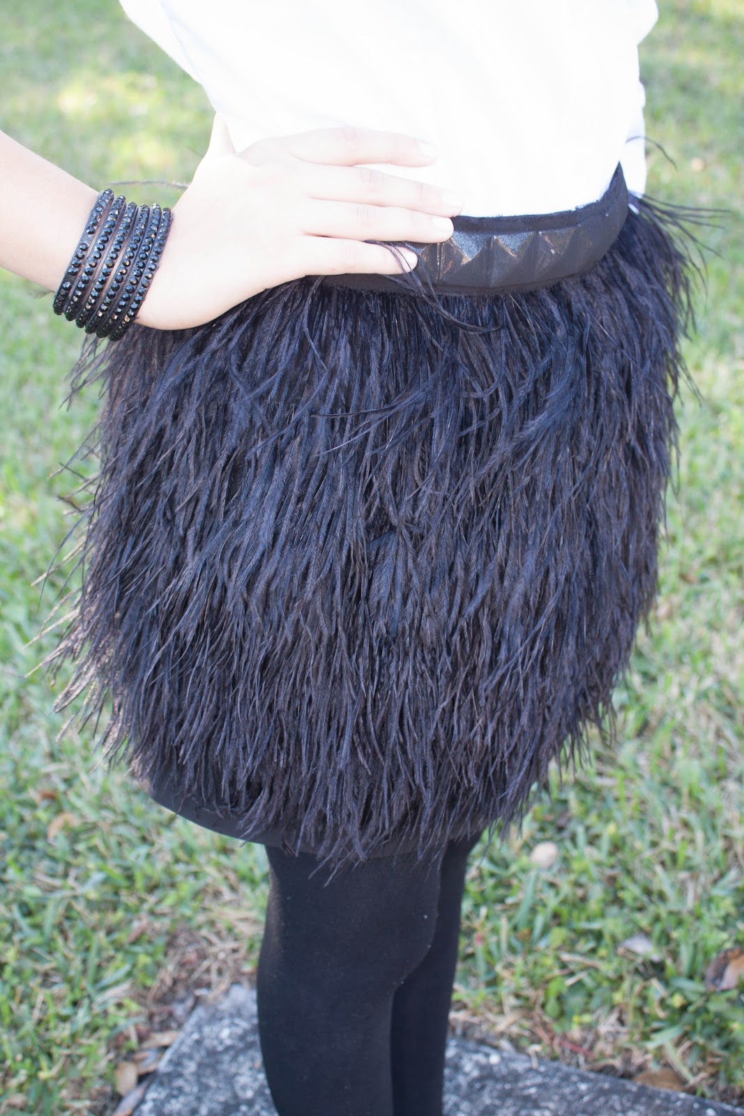 Stylishly In Love: Ostrich-Feather Skirt: From Day To Night