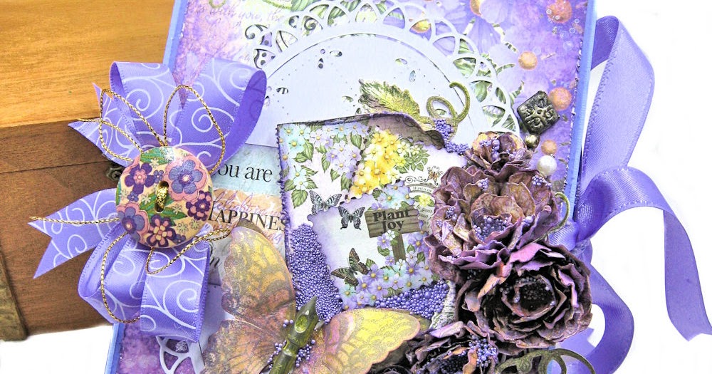 Really Reasonable Ribbon Blog: Vintage Purple Roses Tri-fold Folio With