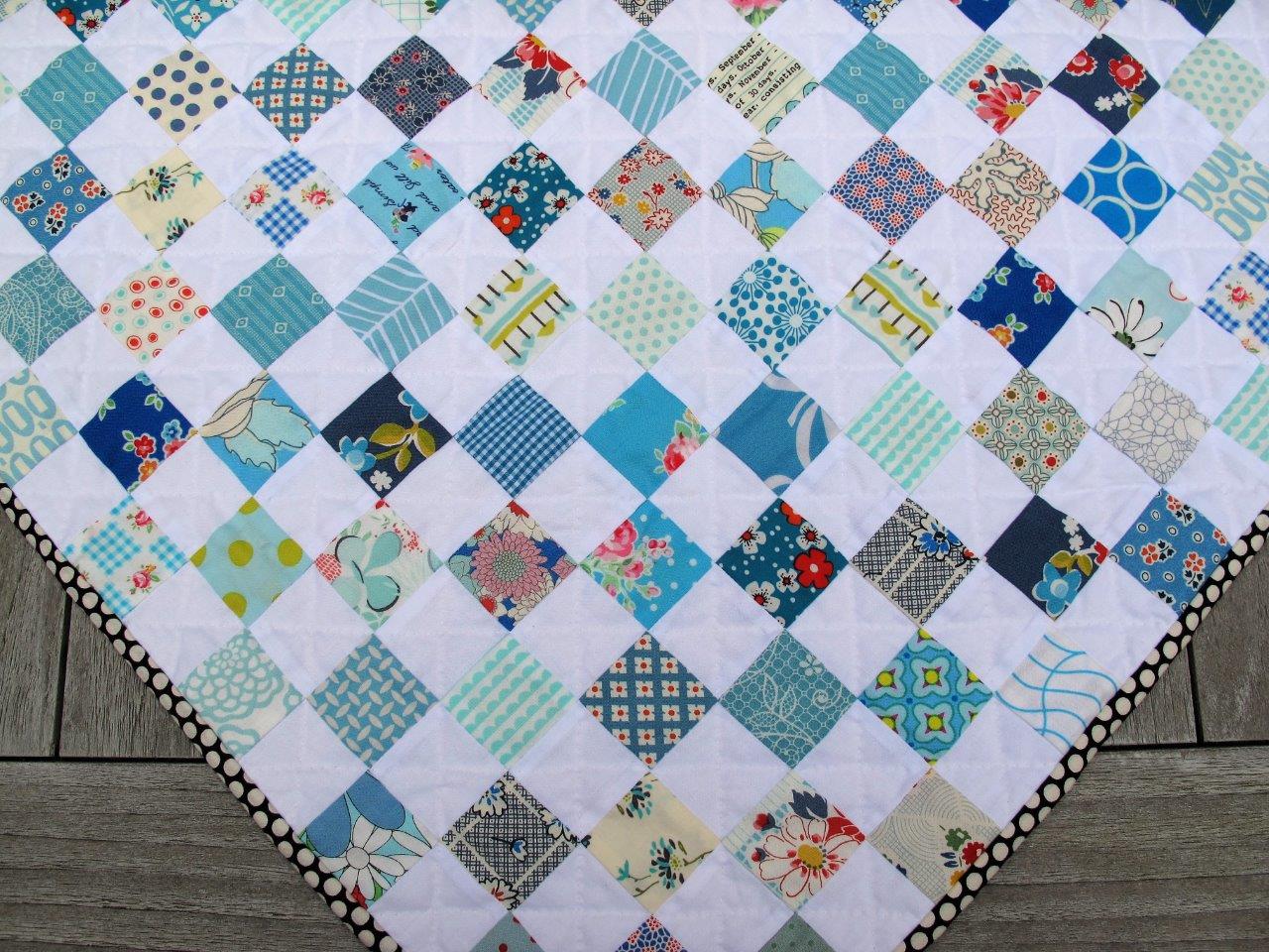 Surely not another project !: A finished postage stamp quilt
