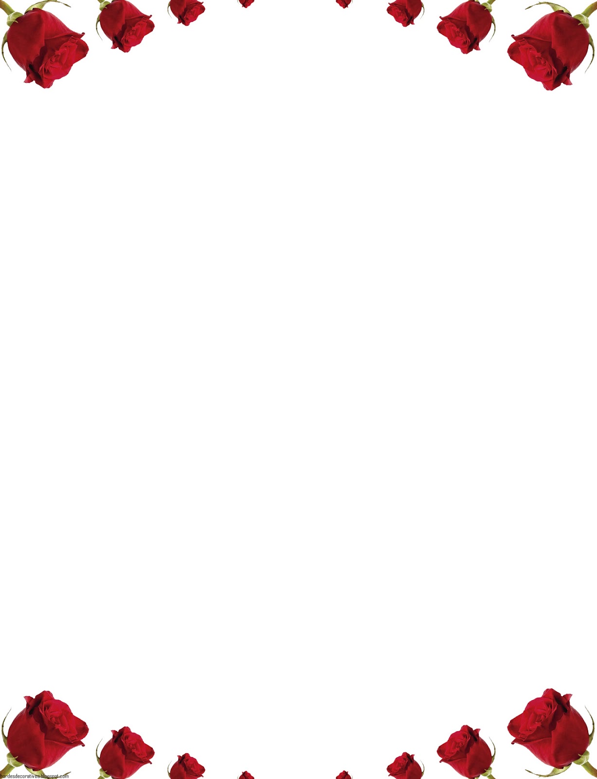 Bordes Decorativos: Bordes decorativos con Rosas