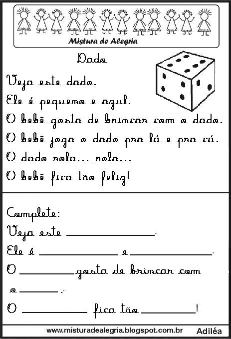 PEQUENOS TEXTOS INFANTIL: PARA O 1º ANO COM DOIS TIPOS DE LETRAS ...