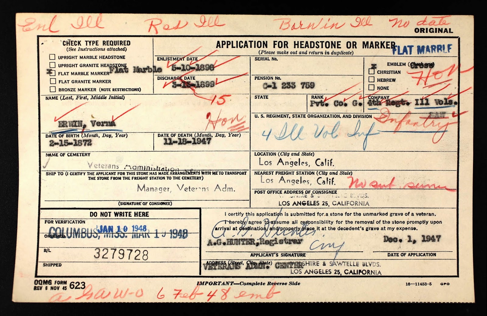 Climbing My Family Tree: 52 Ancestors #18 Vernon/Verna/Vern Erwin (1872 ...