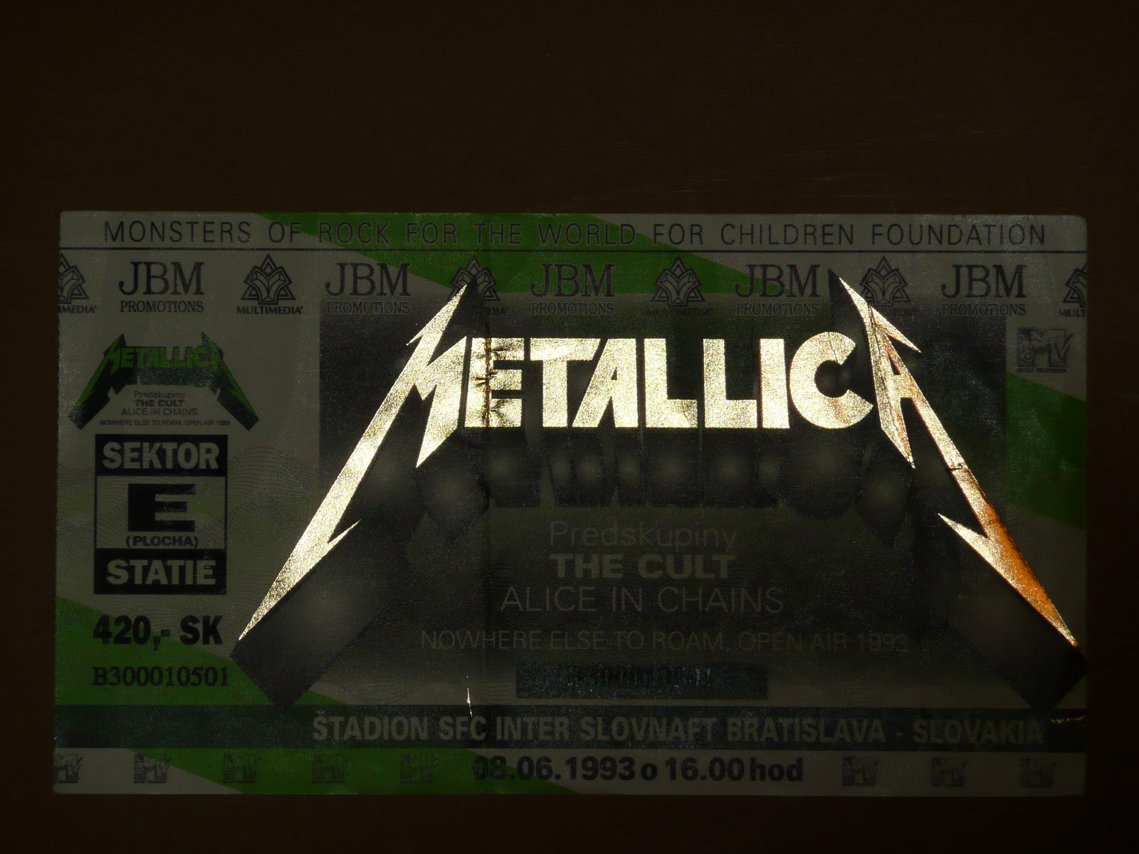 Metallica Tickets Collection: 2011