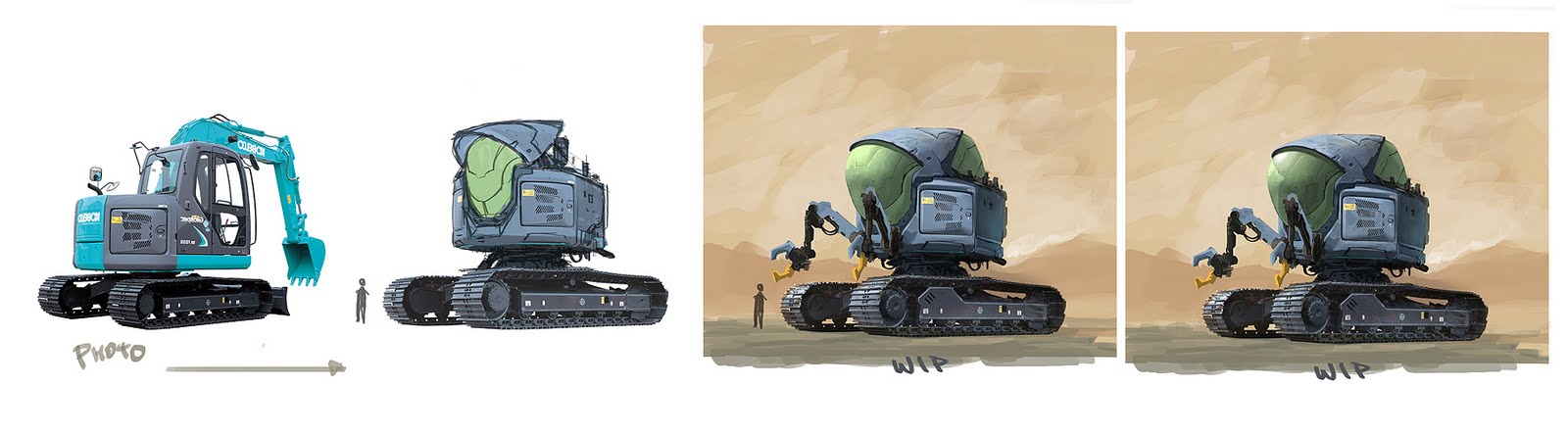 RLyonsArt: Work in Progress Moon patrol environment concept.