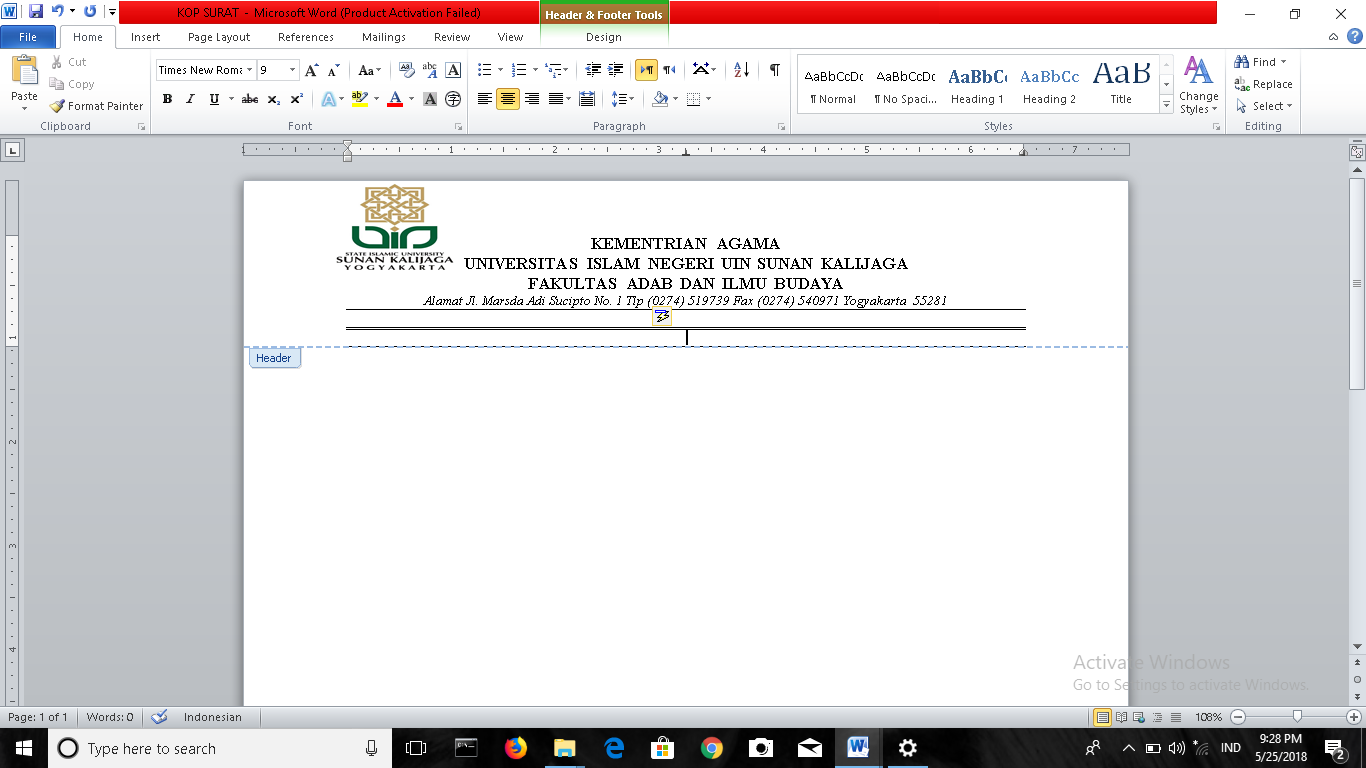 Tutorial Membuat Kop surat | Random Lesson