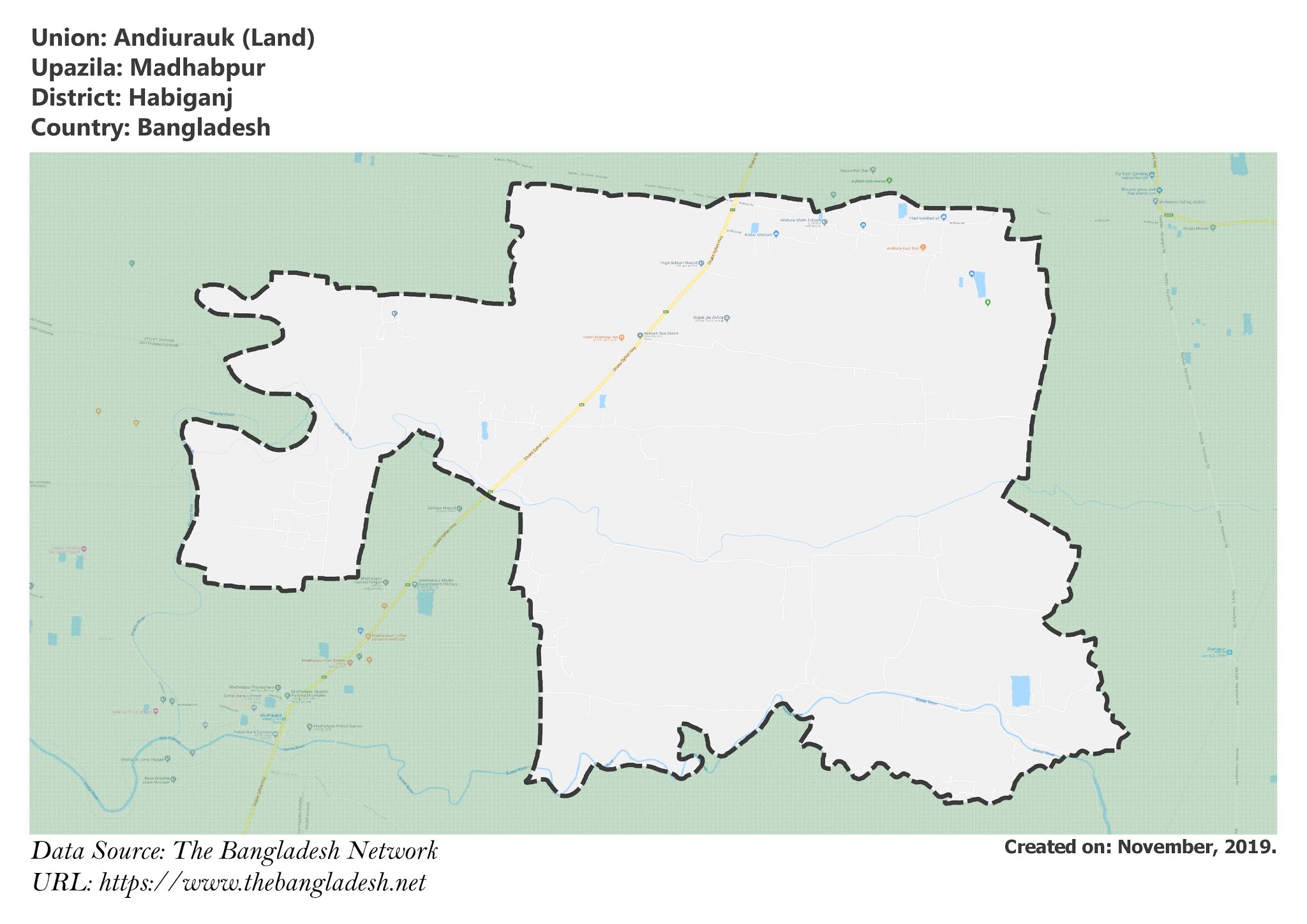 Andiurauk Union, Habiganj