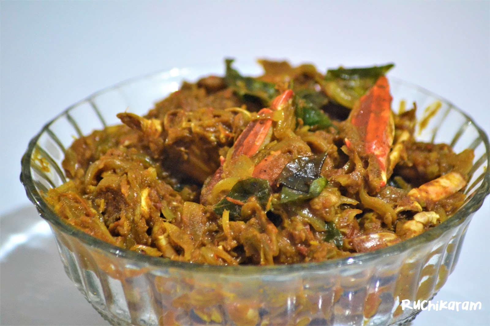 Ruchikaram: Crab Masala/Roast | Njandu Masala