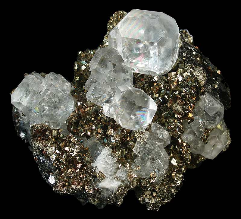 Unique Fluorite on Pyrite - Geology In