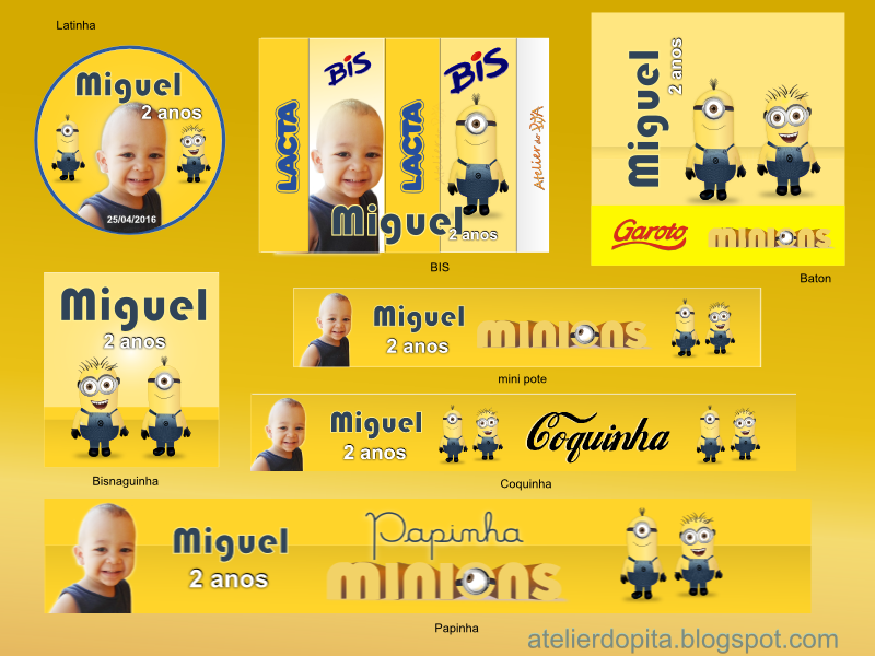 Medidas de rótulos e moldes personalizados ~ Atelier do Pita