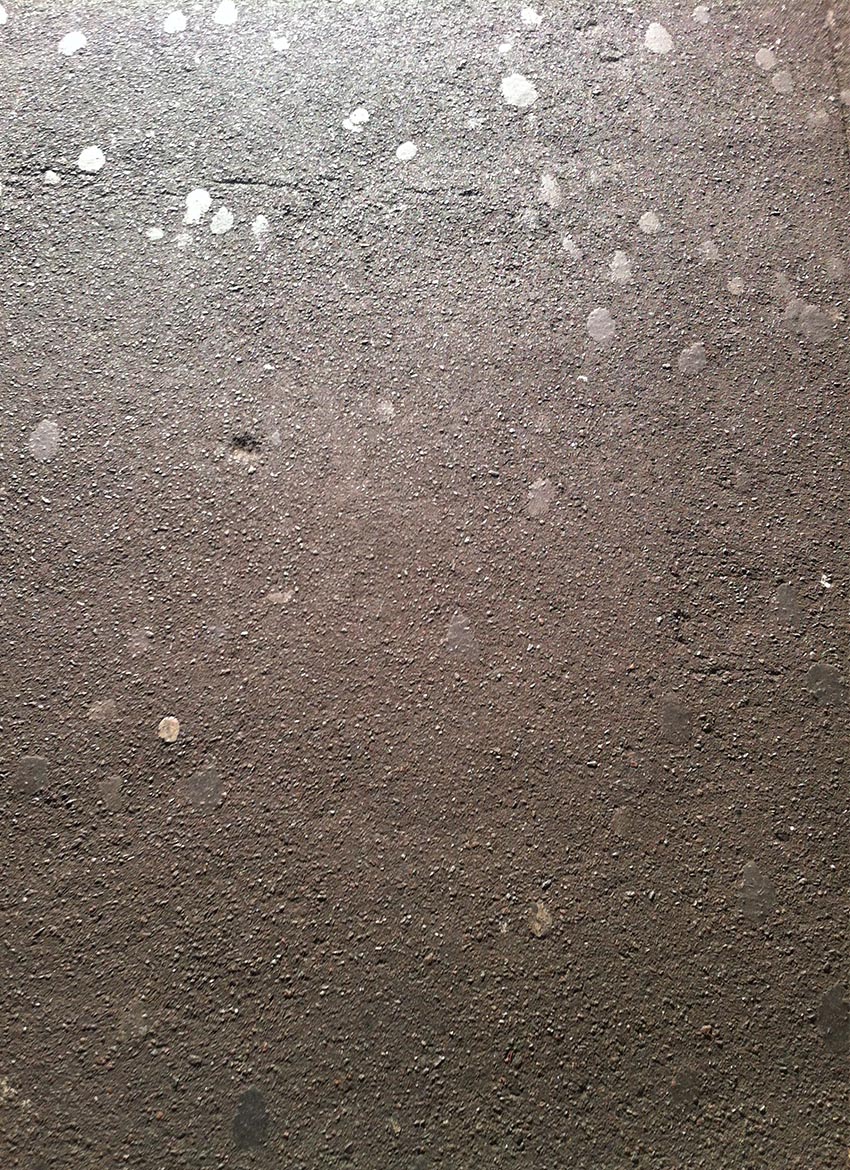 collected photographs: chewing gum on the foot path