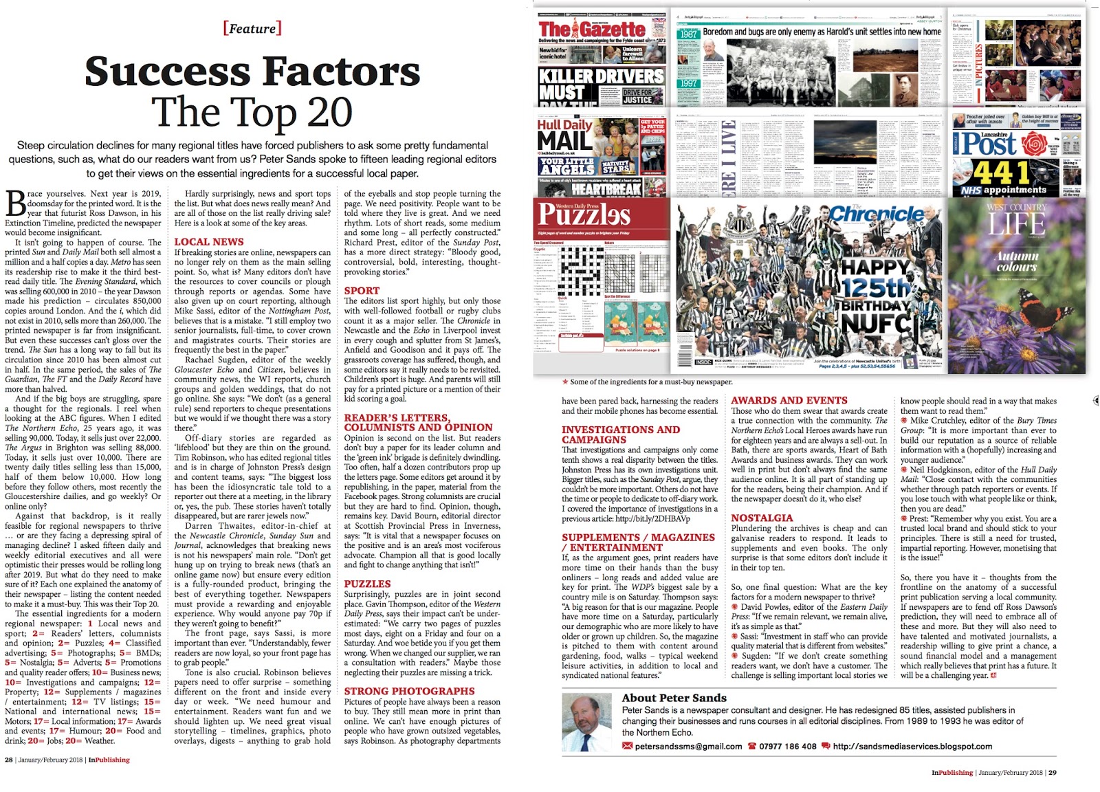 Sands Media Services: The anatomy of a regional newspaper