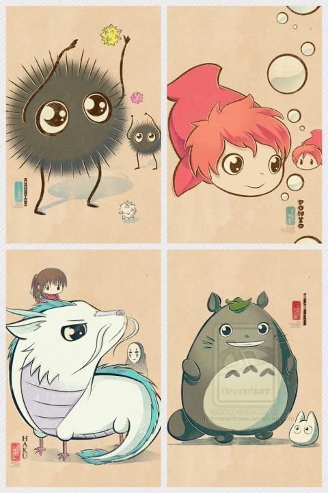 Chibi Ghibli so cute | WELCOME MY COLLECTION IMAGES .....!!!!! :v