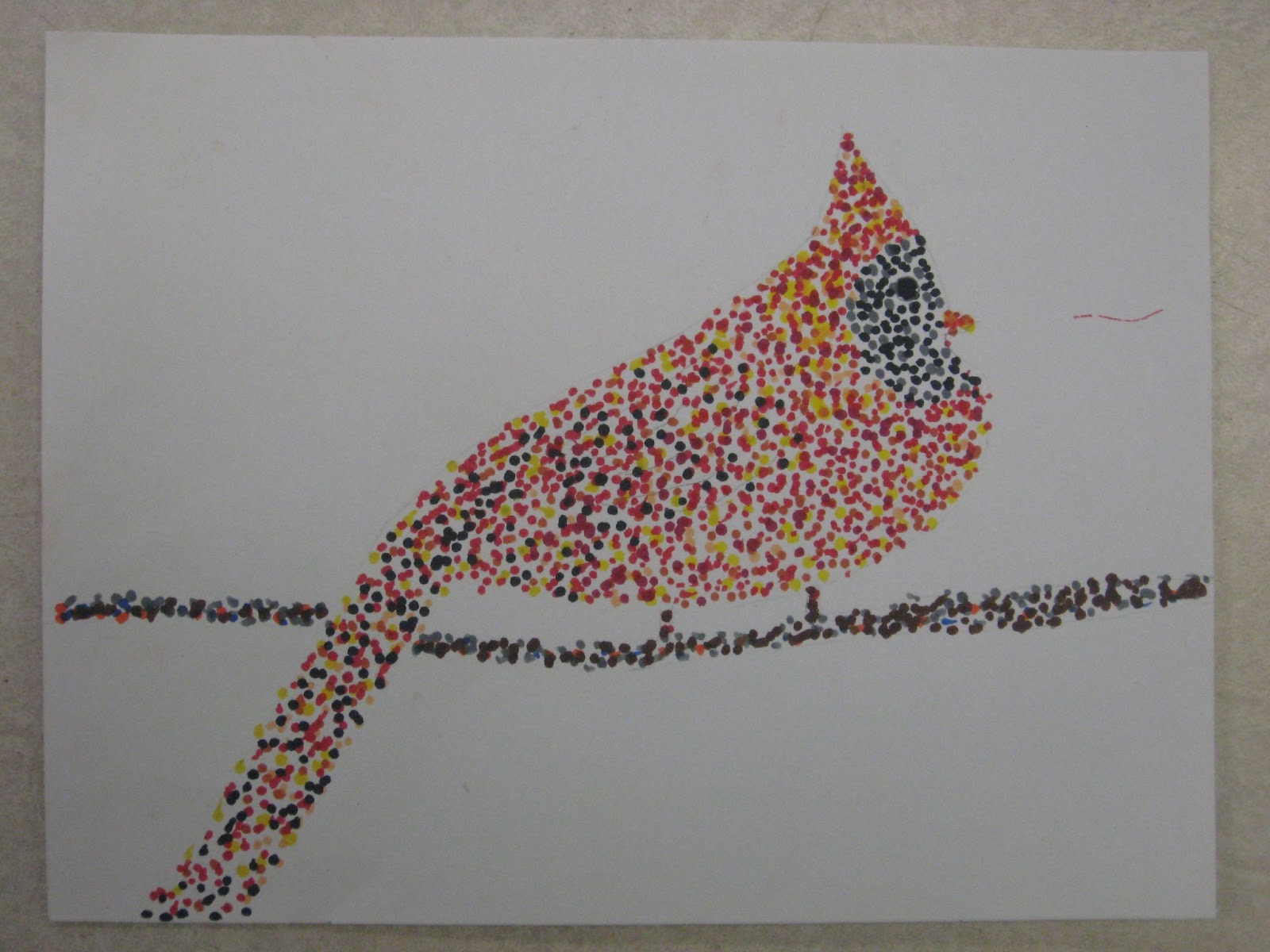 Miss Young's Art Room: 5th Grade Pointillism Birds