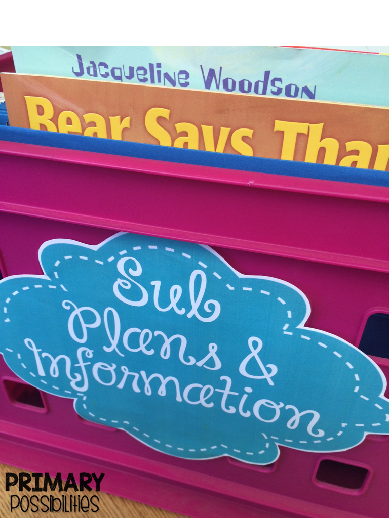 Super Simple Sub Plans: Making Life Easier! | Primary Possibilities ...