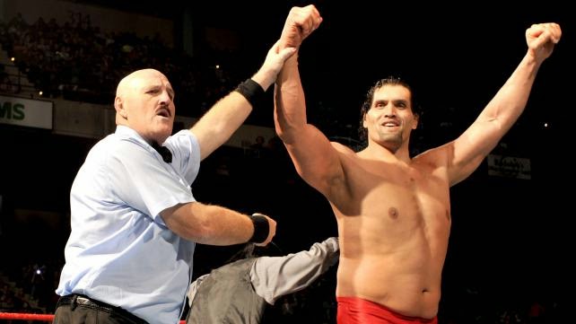 WWE In live!!!!: THE GREAT KHALI vs DAMIEN SANDOW