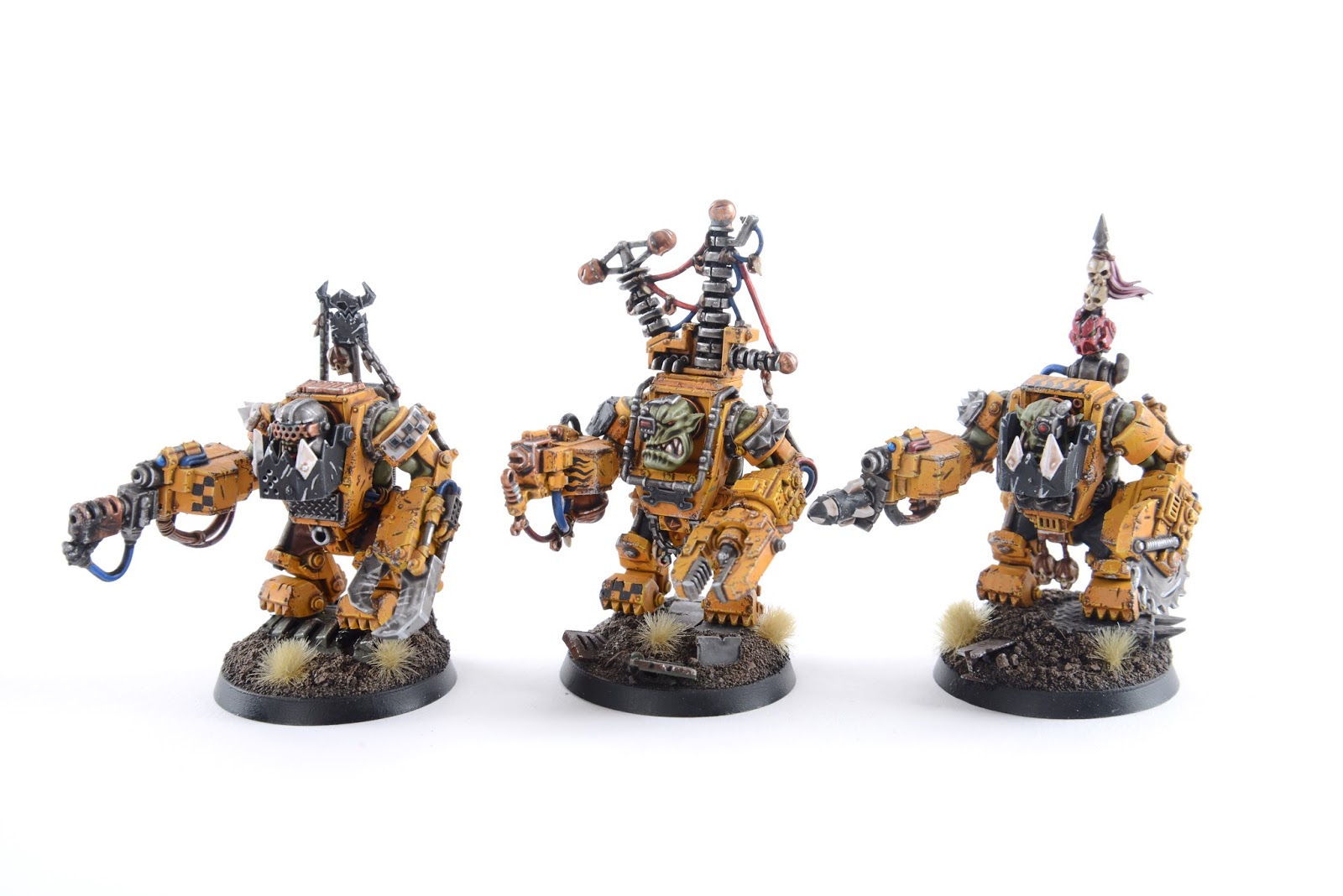 Showcase: Orks Meganobz with Big Mek by ComradeQuiche - Tale of Painters