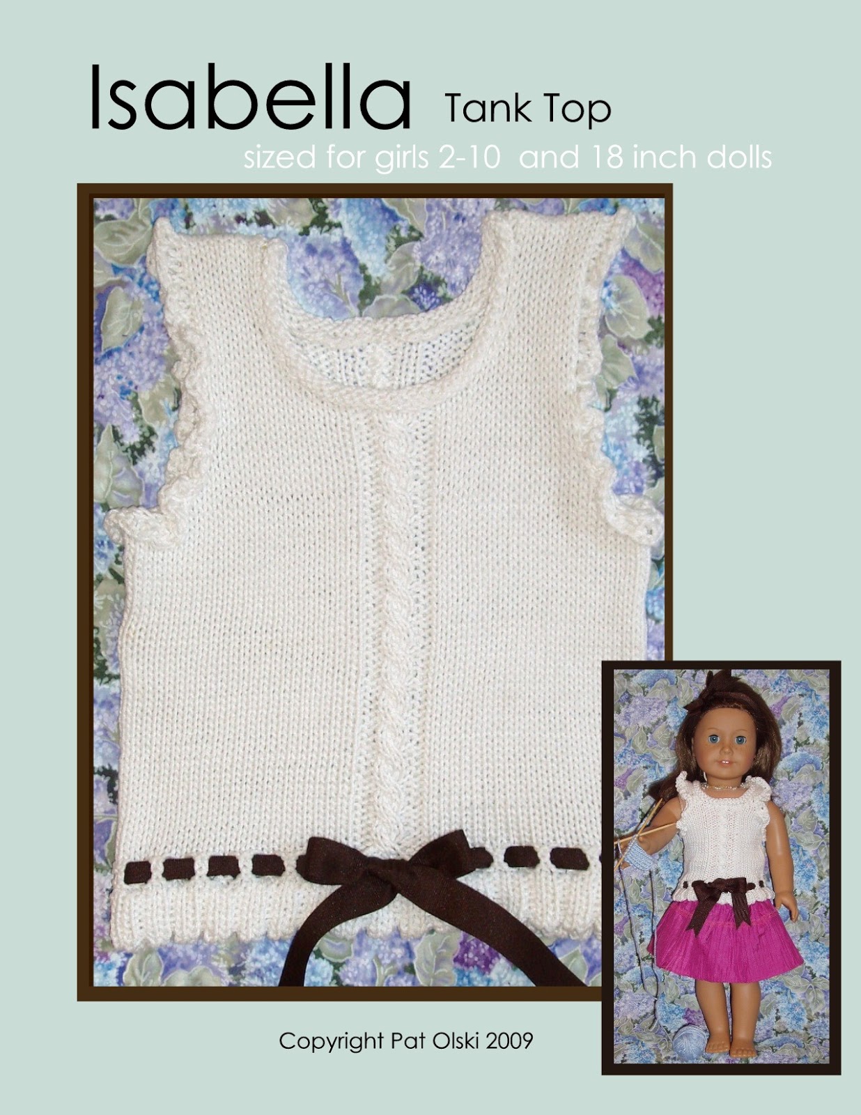 KNIT YARNS: The Isabella Tank Top Pattern