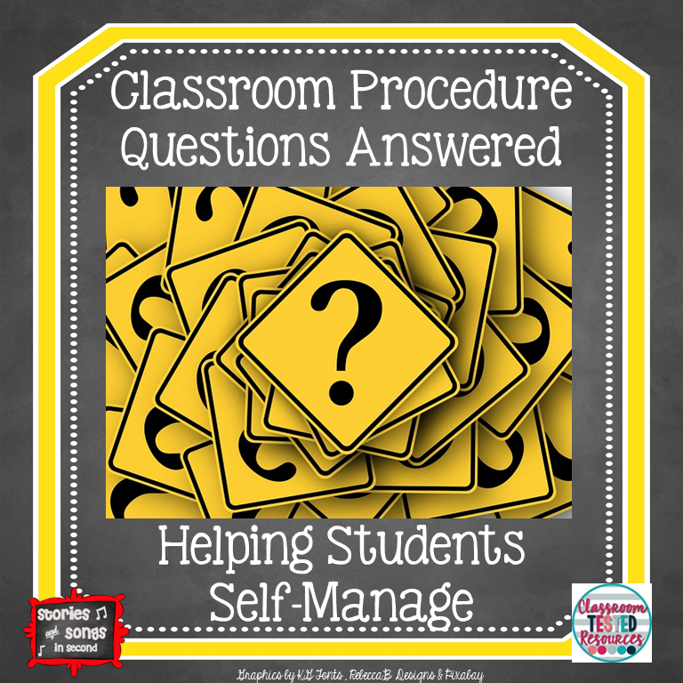 Classroom Procedures~Helping Students Self-Manage | Classroom Tested ...