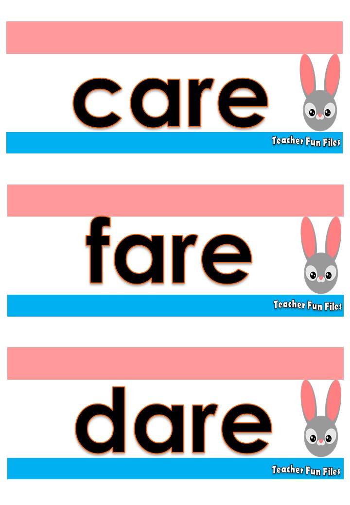 Teacher Fun Files: Long A Vowel Sound Flashcards