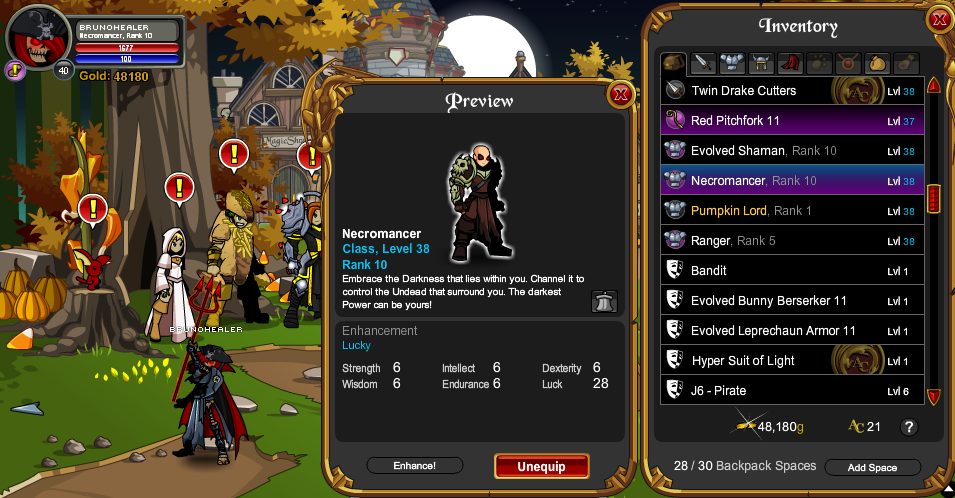 AQW News Brasil: Guia Necromancer Class