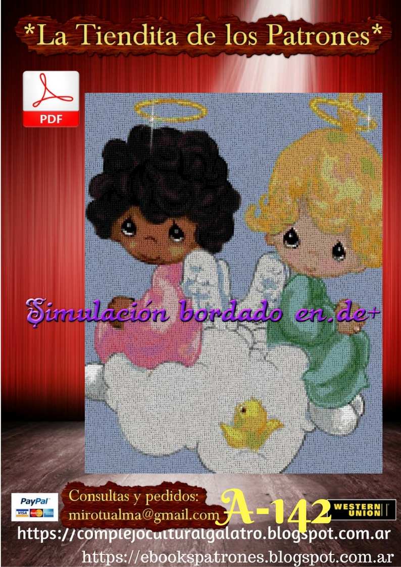 EBOOKS PATRONES : ANGELITOS : Patrones para tus bordados a mano