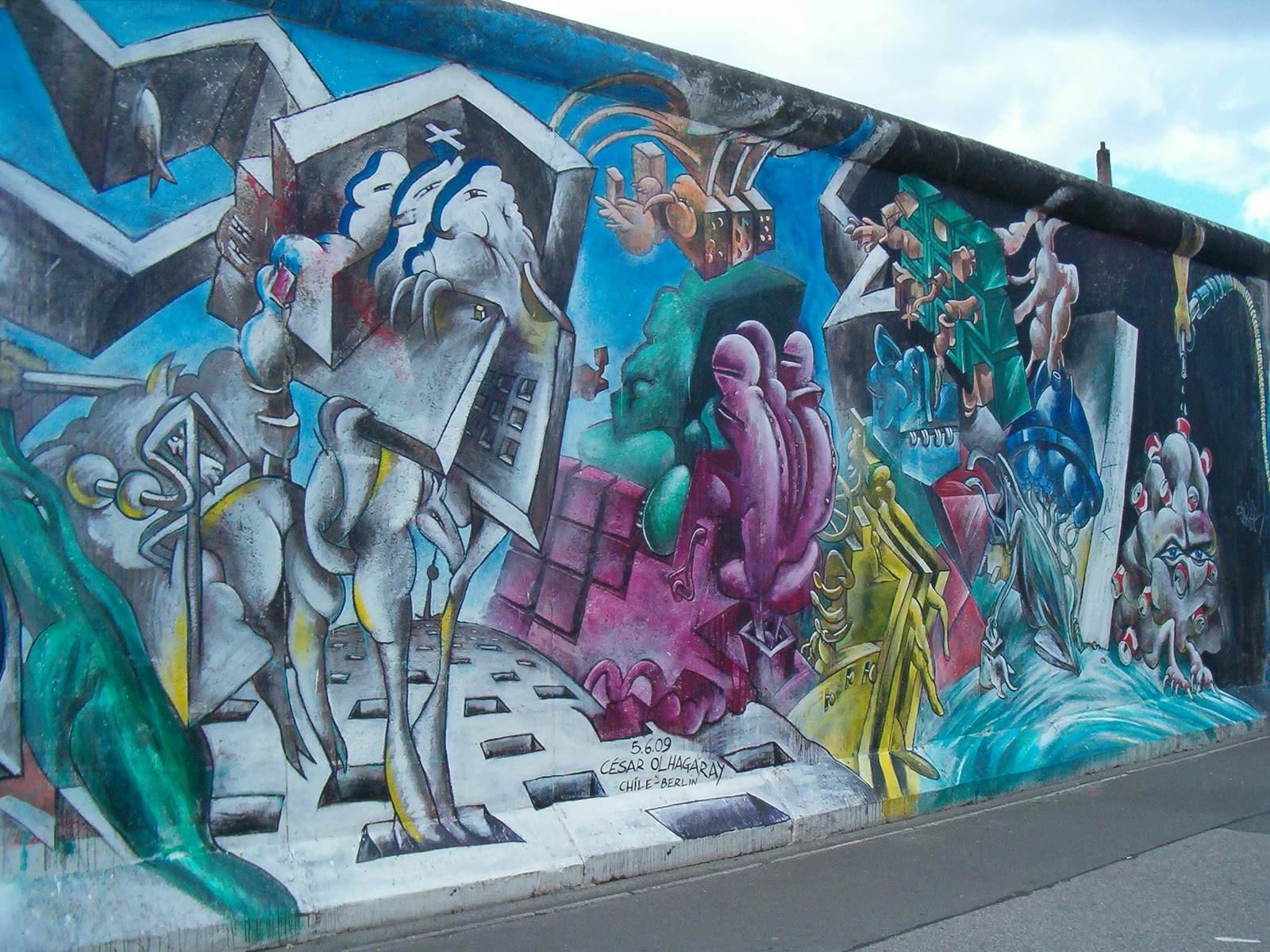 graffiti-disegni- pitture- murales-: Muro di Berlino (graffiti)