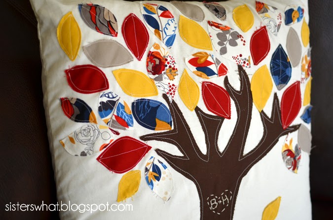 Autumn Tree Pillow [Tutorial] - Sisters, What!