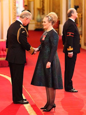 Adele Awarded An MBE Medal From Prince Charles (VIDEO)